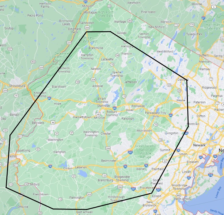 Updated ER Co-op Coverage Map (2023) | B.W. Furlong & Associates